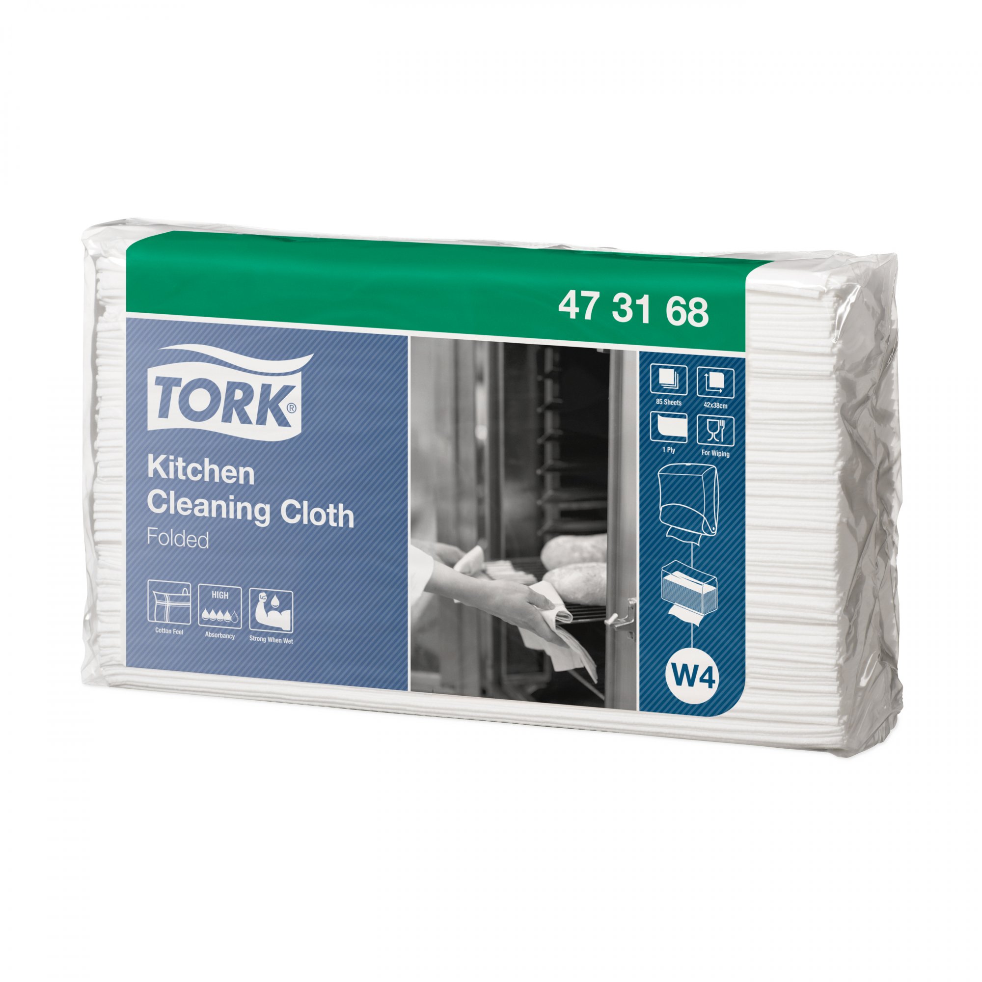 Tork Kitchen Cleaning Cloth - W4 - Wit | Portuur